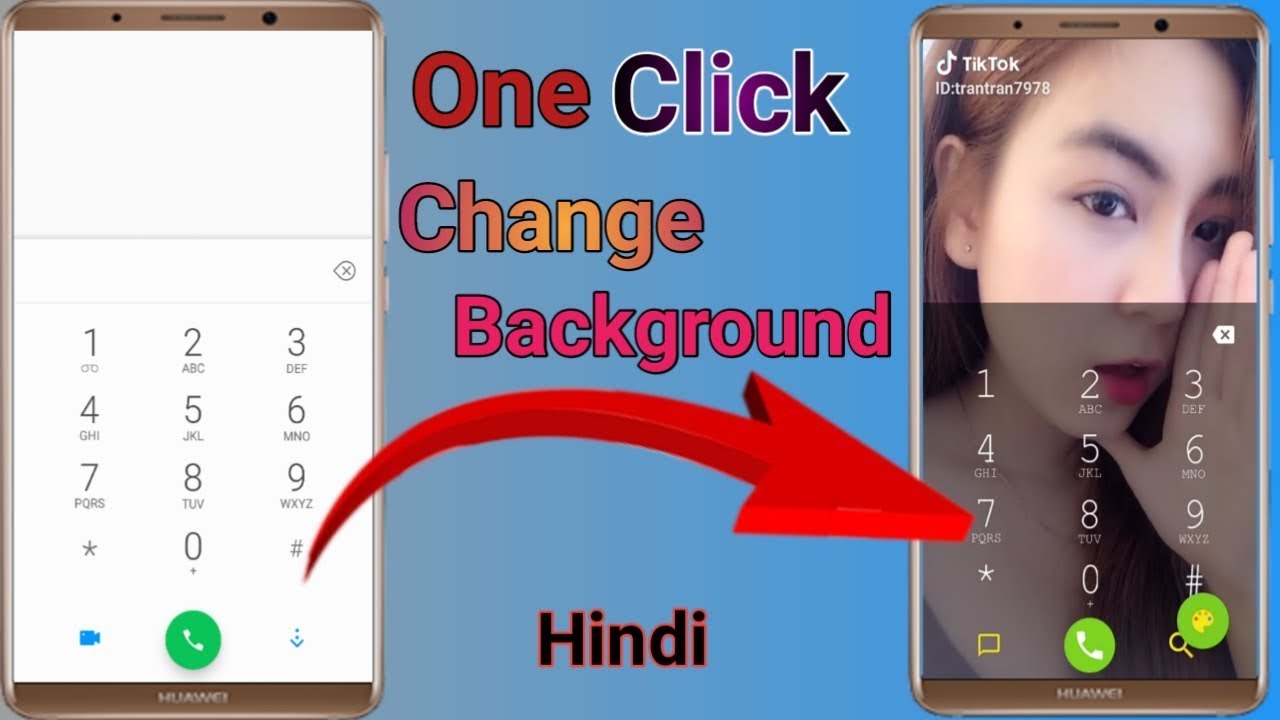 How to change caller screen background | Call screen ka background ...