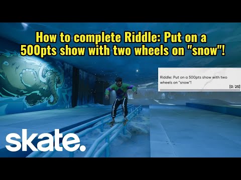 How to complete Riddle: Put on a 500pts show with two wheels on "snow ...