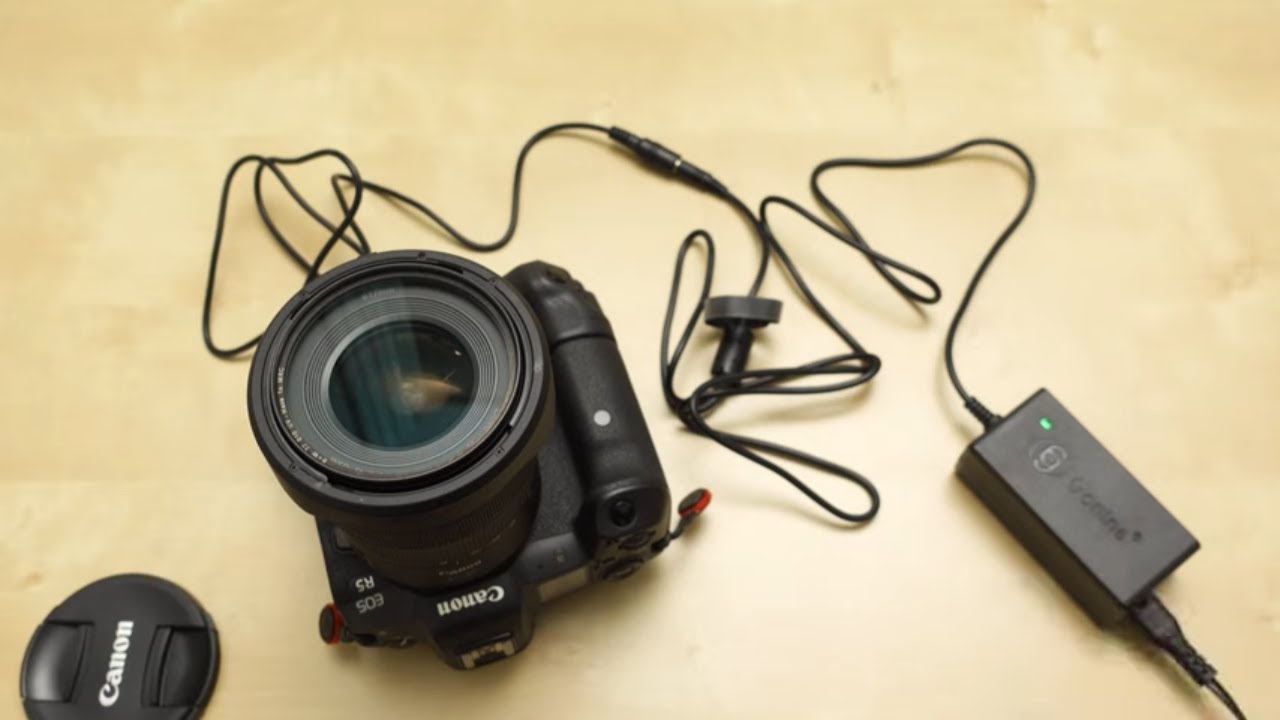 Canon R5 AC to DC Battery | ACK-E6 AC Power Adapter Gonine - YouTube