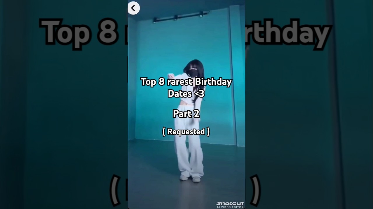 Top 8 rarest Birthday Dates | Part 2 | #top #8 #rarest #birthday #dates ...