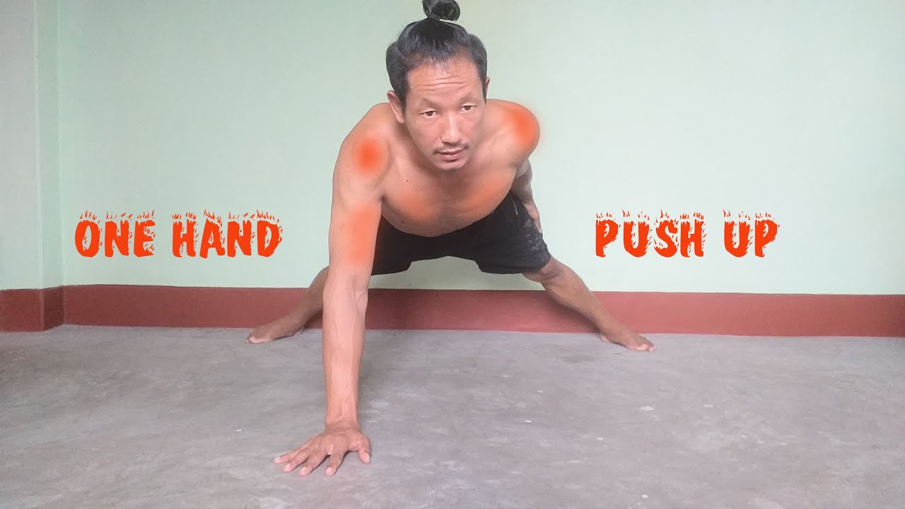 One Hand Push Up Easiest Method | How To Do One Hand Push Up | Gajen ...