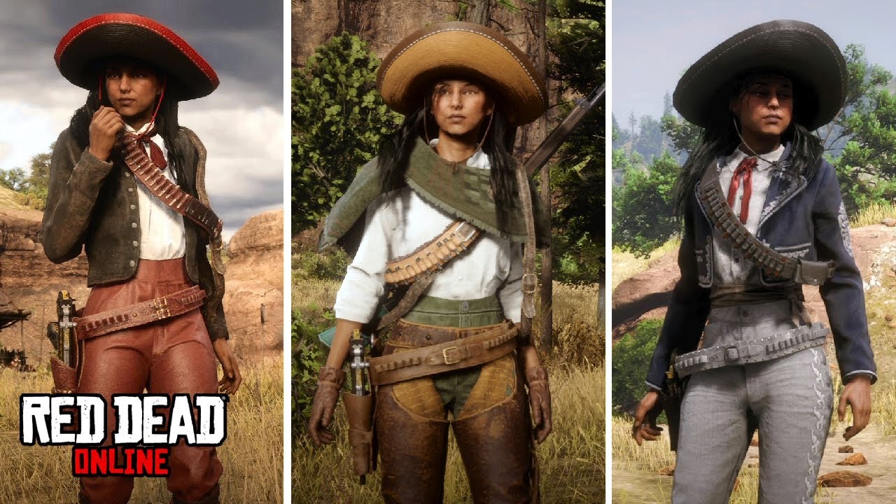 Red Dead Online Outfits - Mexican Inspired Outfits (requested) - YouTube