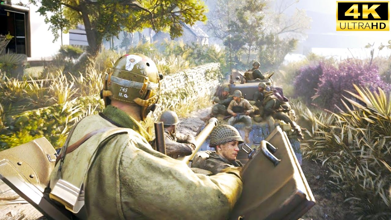 Call of duty ww2 Realistic Graphics Ultra gameplay 4k 60FPS (Part 2 ...