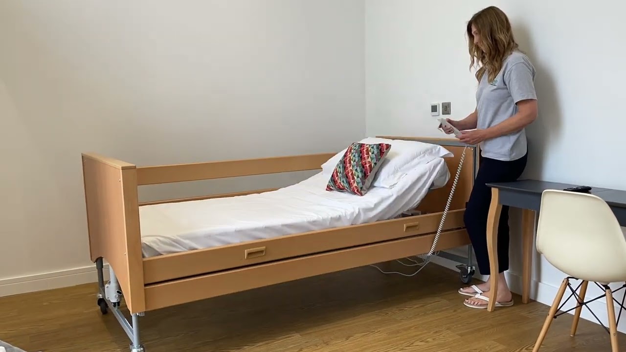 Invacare Ergo Medley Profiling Bed Functions - YouTube