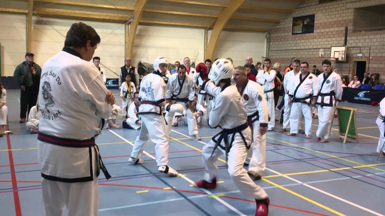 Tang Soo Do Black Belt Sparring - YouTube