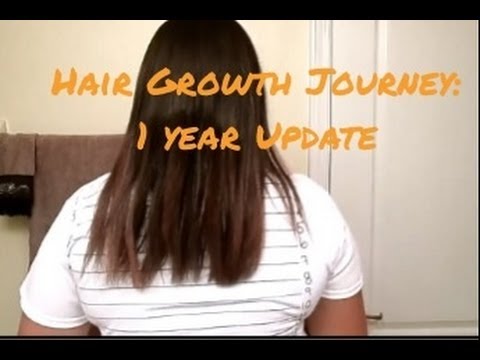 Hair Growth Journey: 1 Year Length Check - YouTube