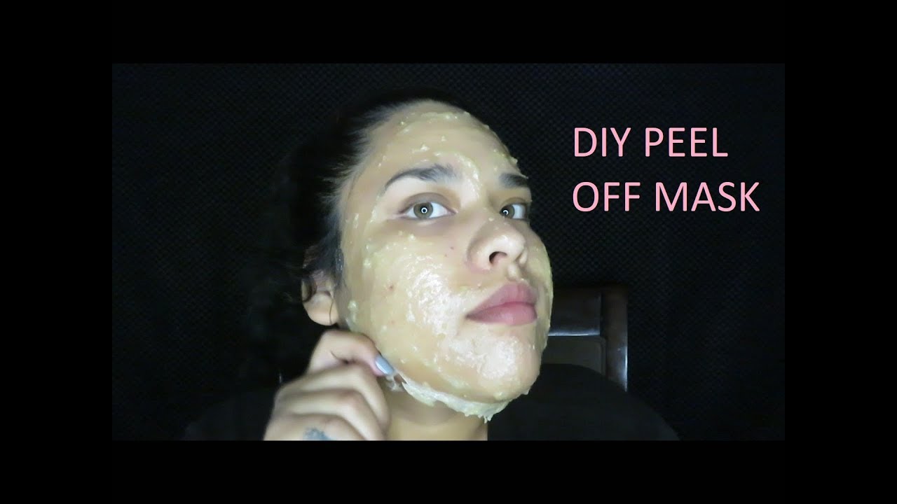 DIY Gelatin Peel Off Mask - YouTube