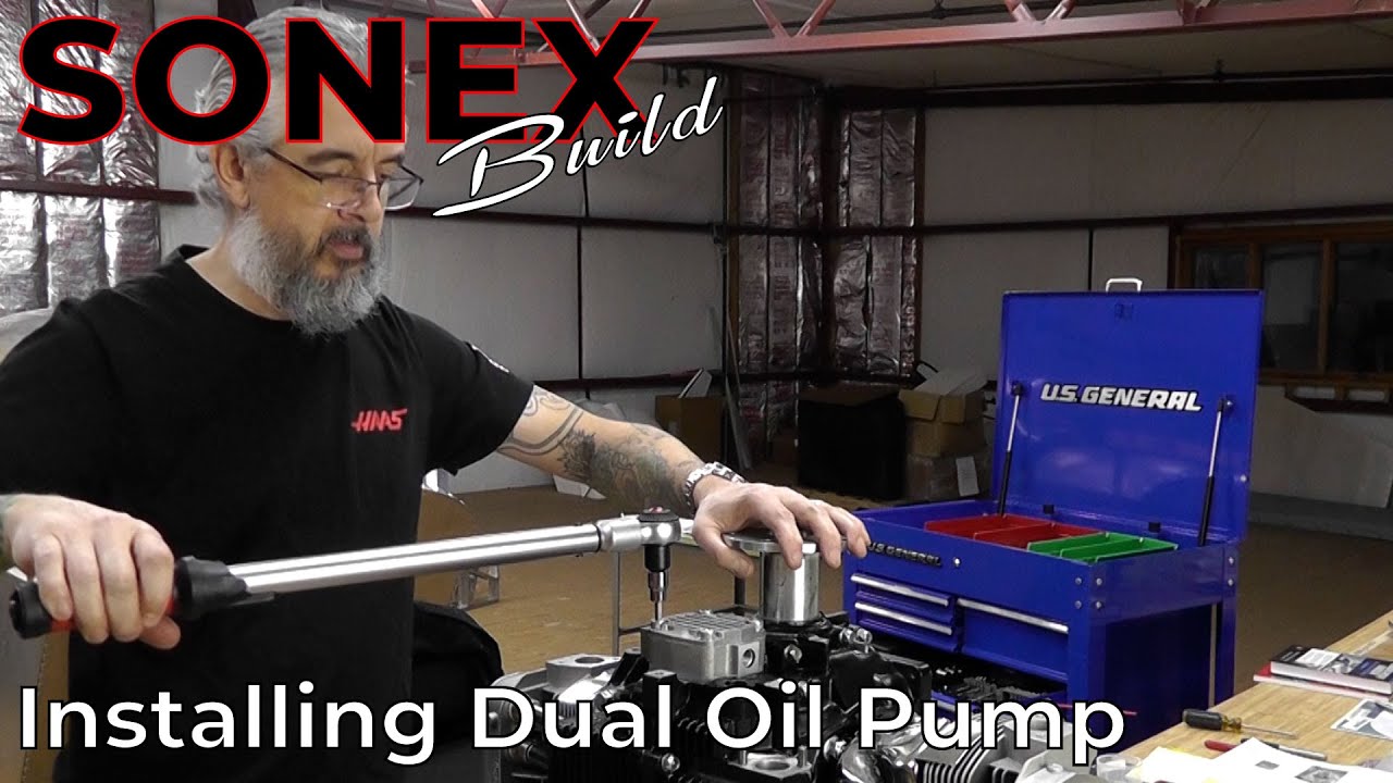 Sonex Build Part 18 - Turbo Aerovee Airplane Engine Gets Dual Oil Pumps ...