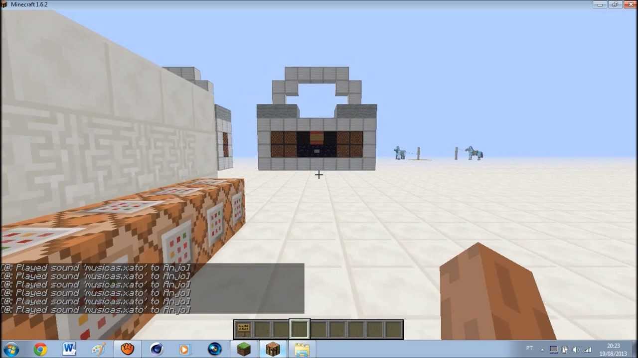 MInecraft Tutoriais6#-Bloco de comando:/playsound - YouTube