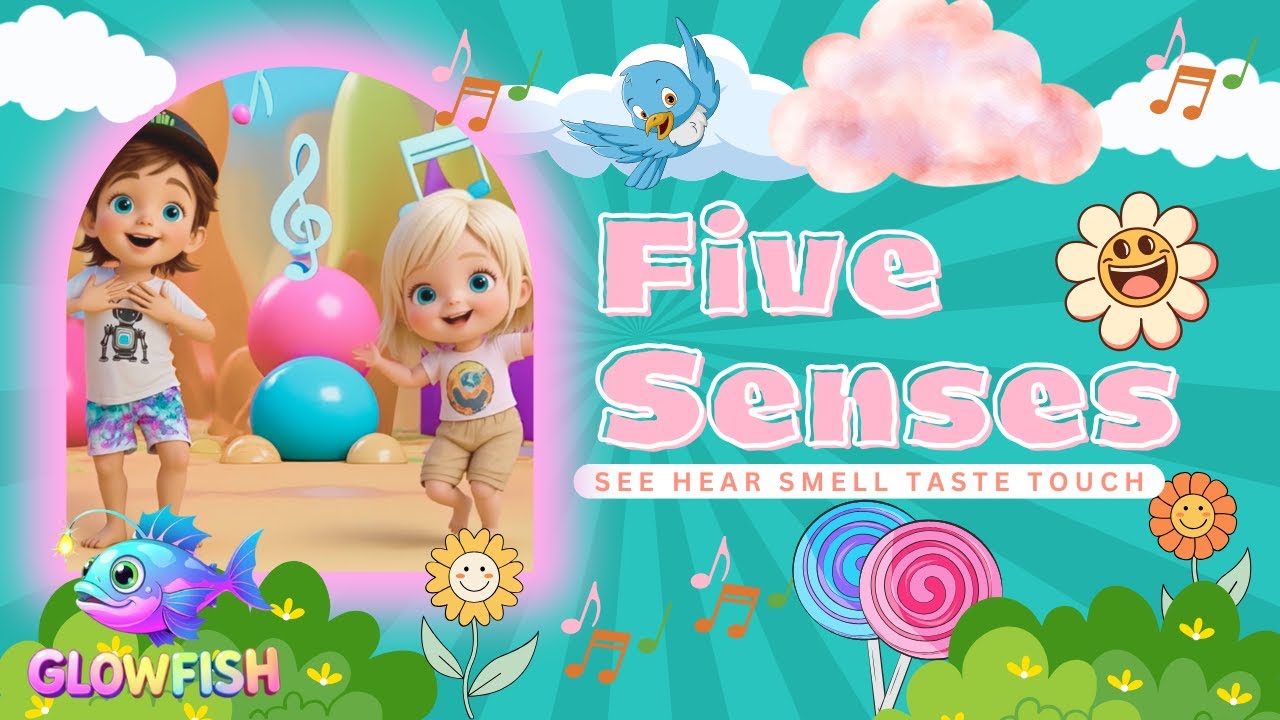 My Five Senses Song 🎵 Fun Learning for Preschoolers! 👀👂👃👅🖐️ - YouTube