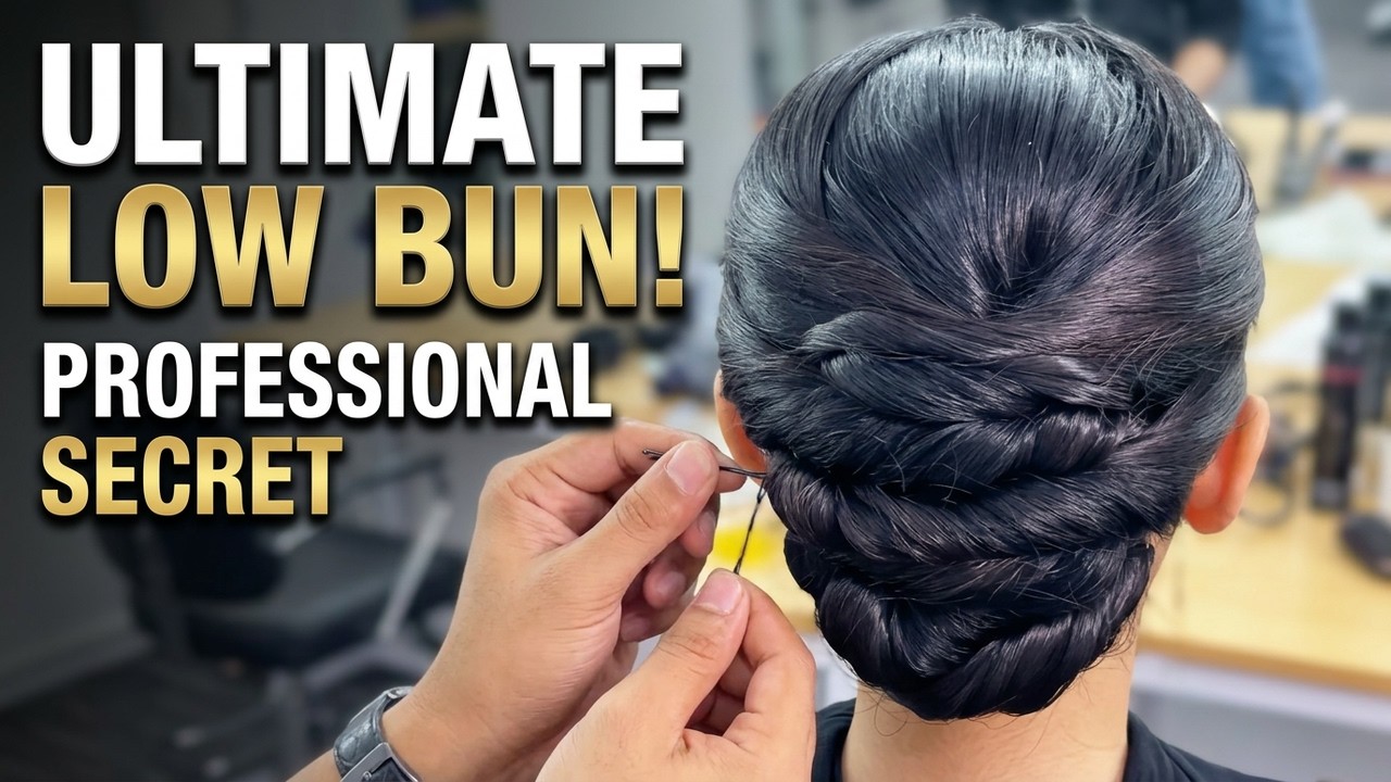 How to do Chignon bun hairstyle for daughter | Beautiful chignon bun ...