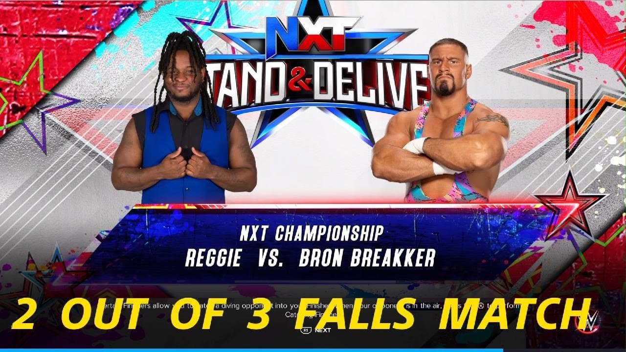 Reggie 🆚 Bron Breakker - WWE NXT Championship Match - YouTube