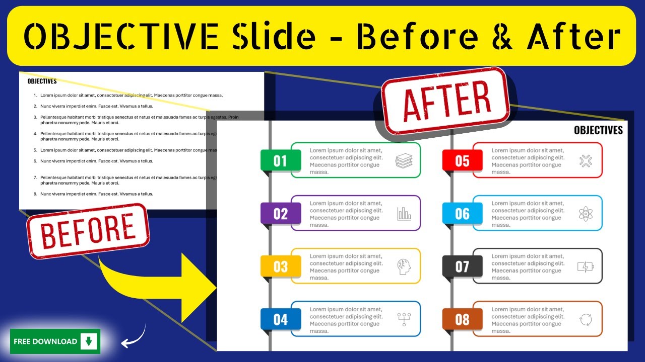This Objective Slide Was Terrible… Until I Redesigned It in PowerPoint ...