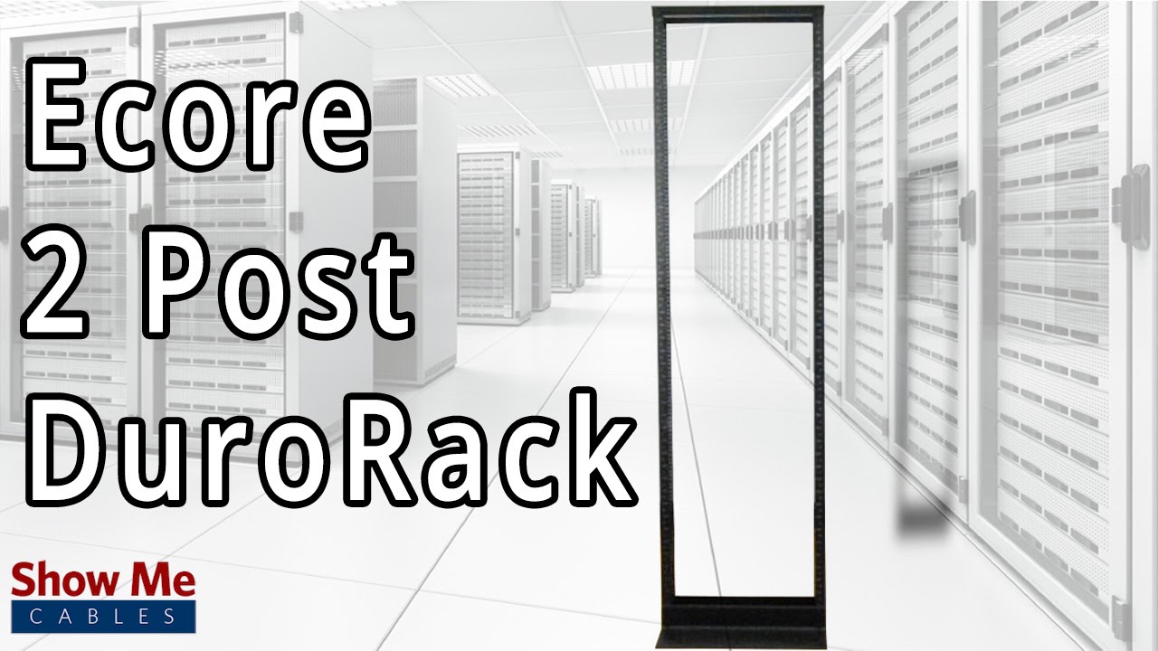 45U 2 Post Aluminum Floor Rack - Easy Setup For Your Data Closet #71 ...