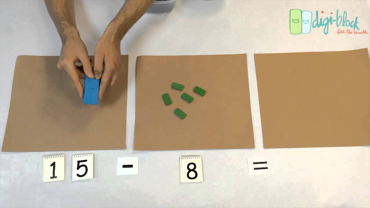 How to Teach Subtraction | 15 - 8 - YouTube