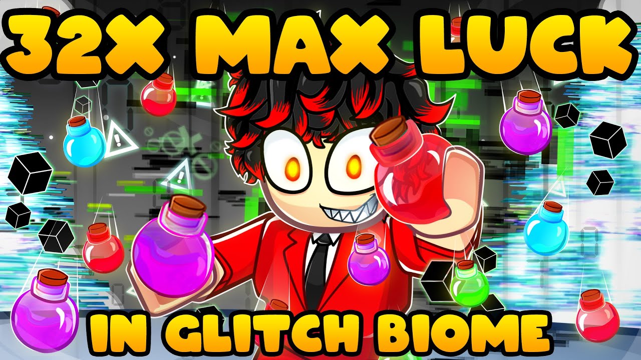 Using 30+ MAX LUCK Potions in GLITCH BIOME on Roblox Sol’s RNG! - YouTube