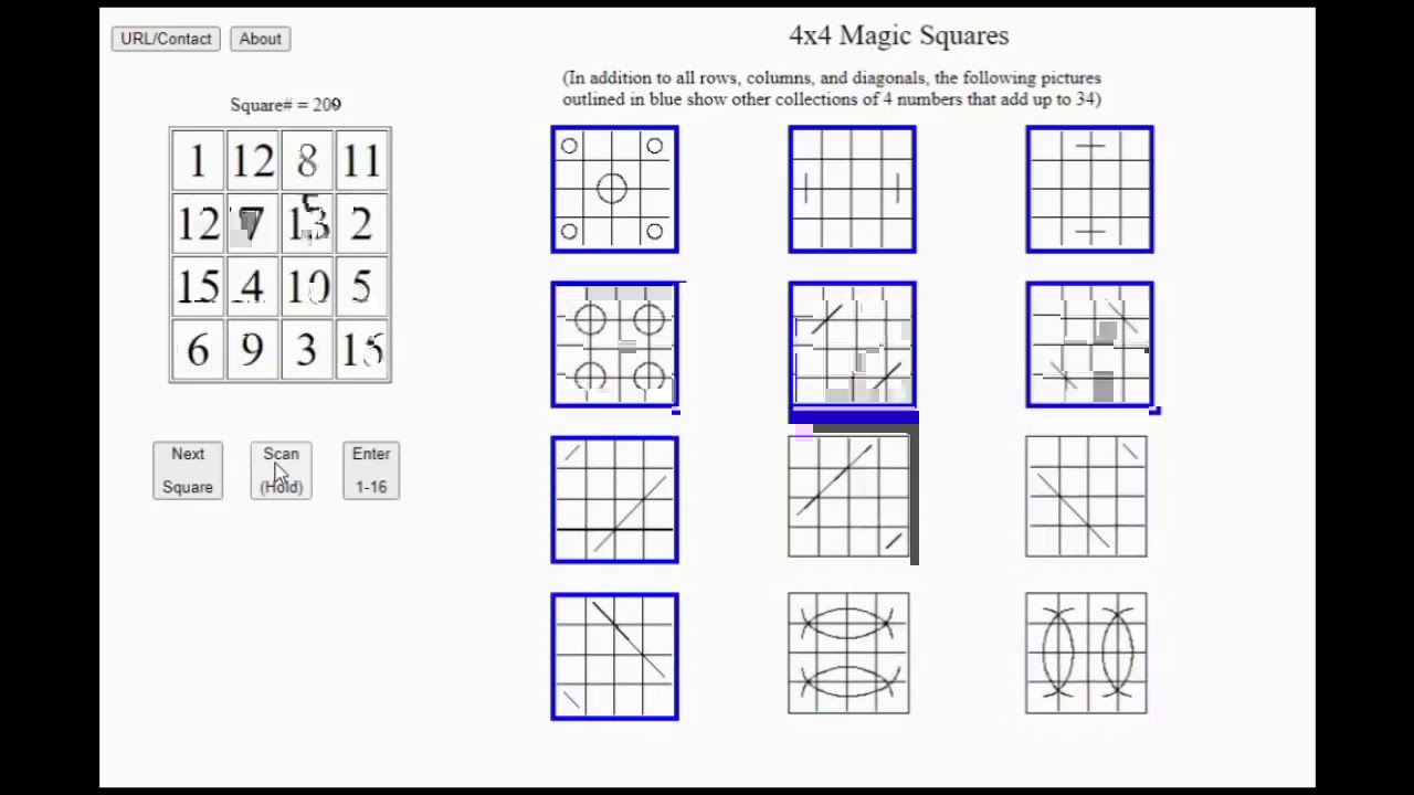4x4 Magic Square Analysis - YouTube