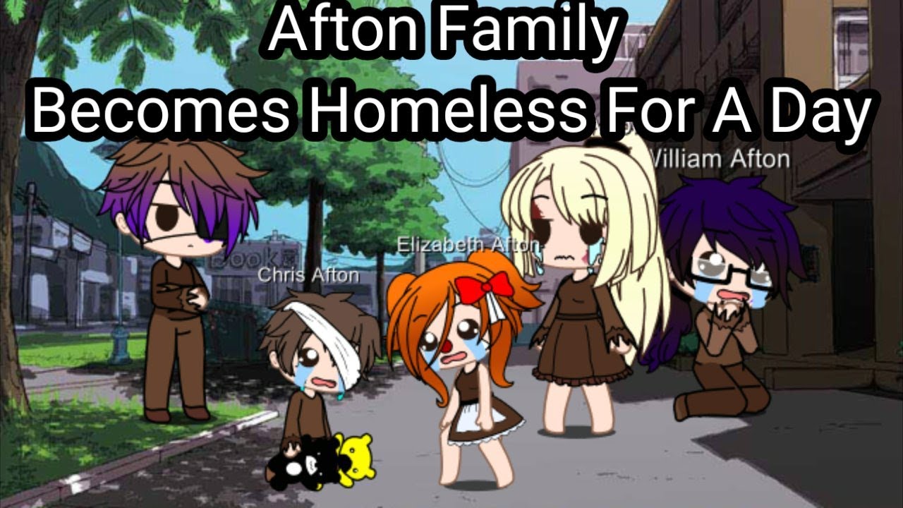 Afton family become HOMELESS for a day - Gacha club original - YouTube