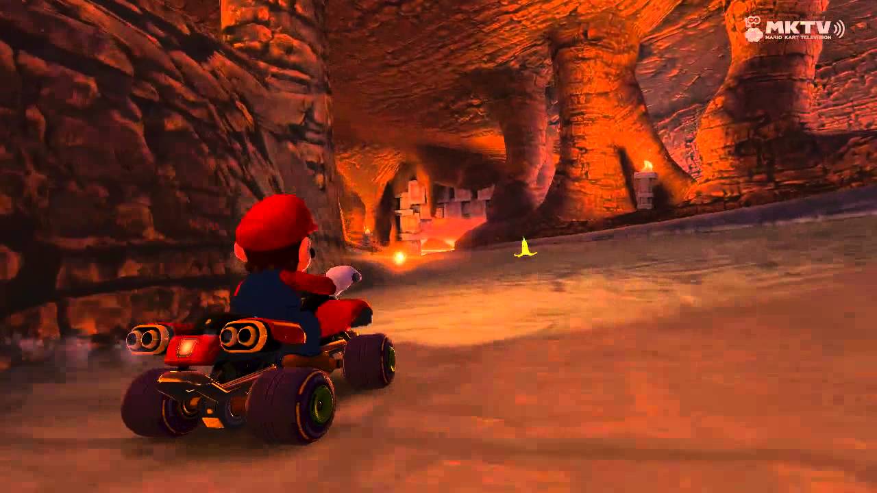 Wii U - Mario Kart 8 - (Wii) Grumble Volcano - YouTube