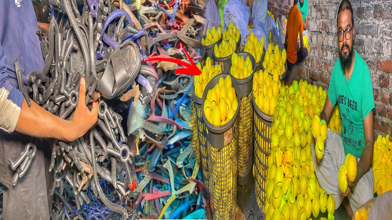 Process of Plastic Recycling to Make Tanes Ball | Incredible Recycling ...