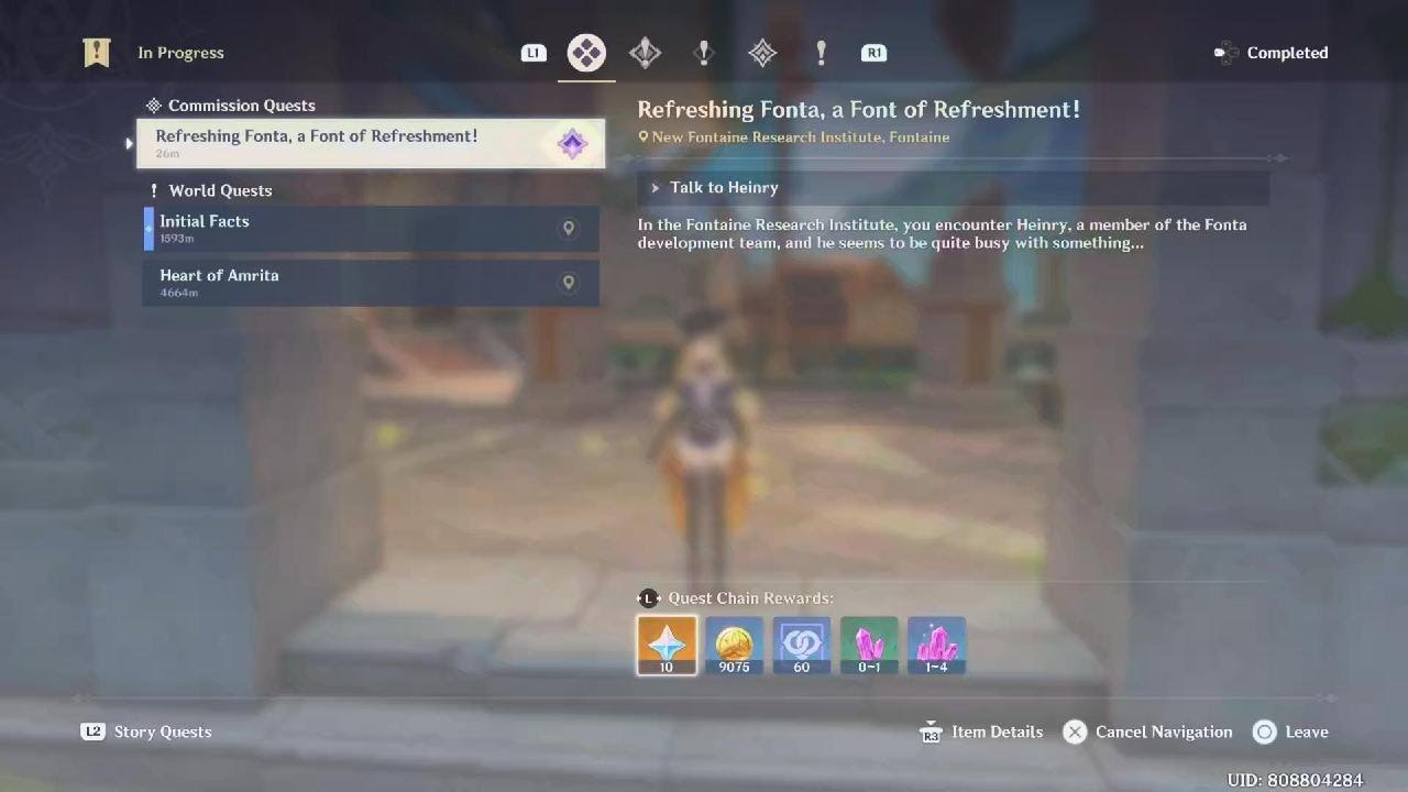 Commission Quest - Refreshing Fonta, a Font of Refreshment! |Genshin ...