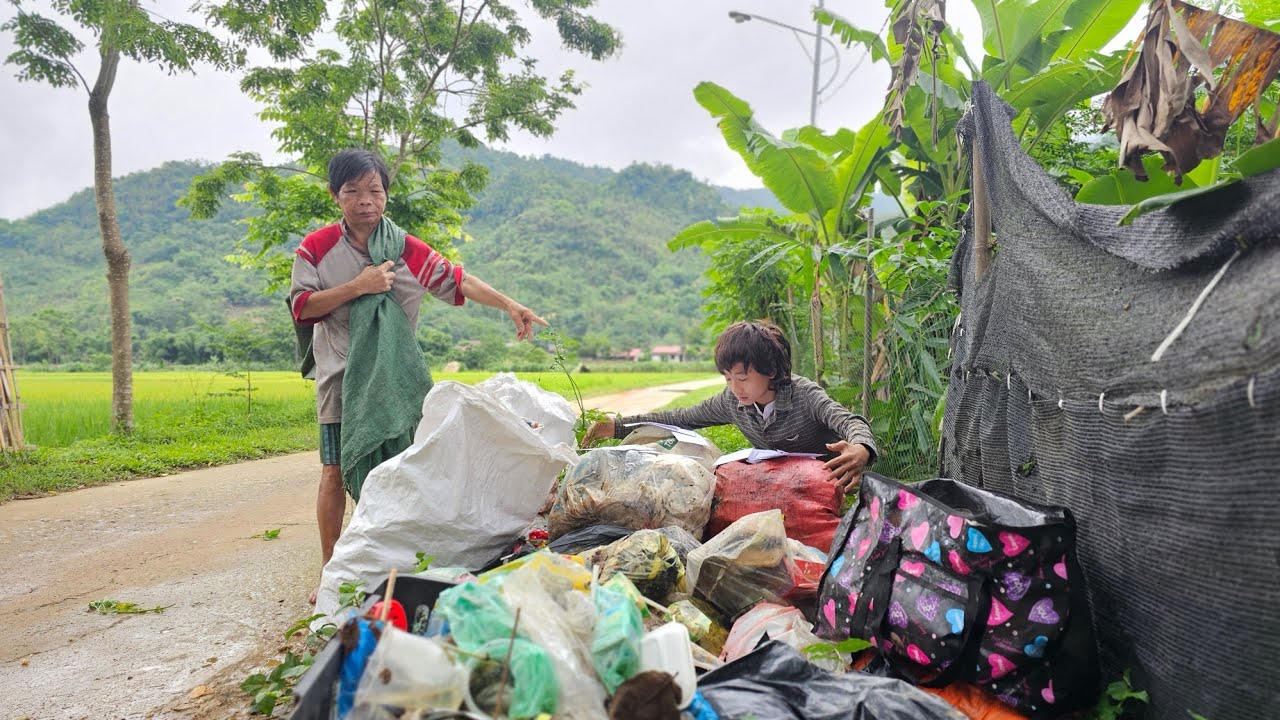 A Lucky Day Picking Up Cans and Bottles from a Huge Garbage Dump for a ...