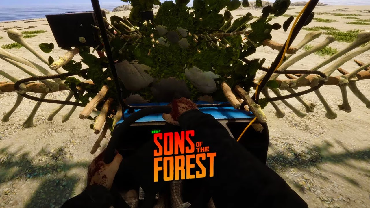 How To Build The Uber Trap Golf Cart | Sons of the Forest - YouTube