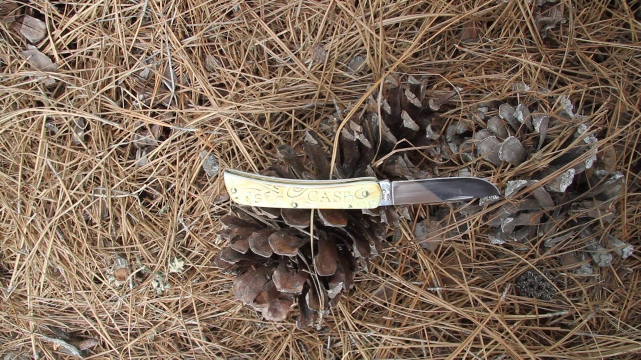 Case Burnt Oatmeal Carved Sod Buster Jr 31758 - video demo - YouTube