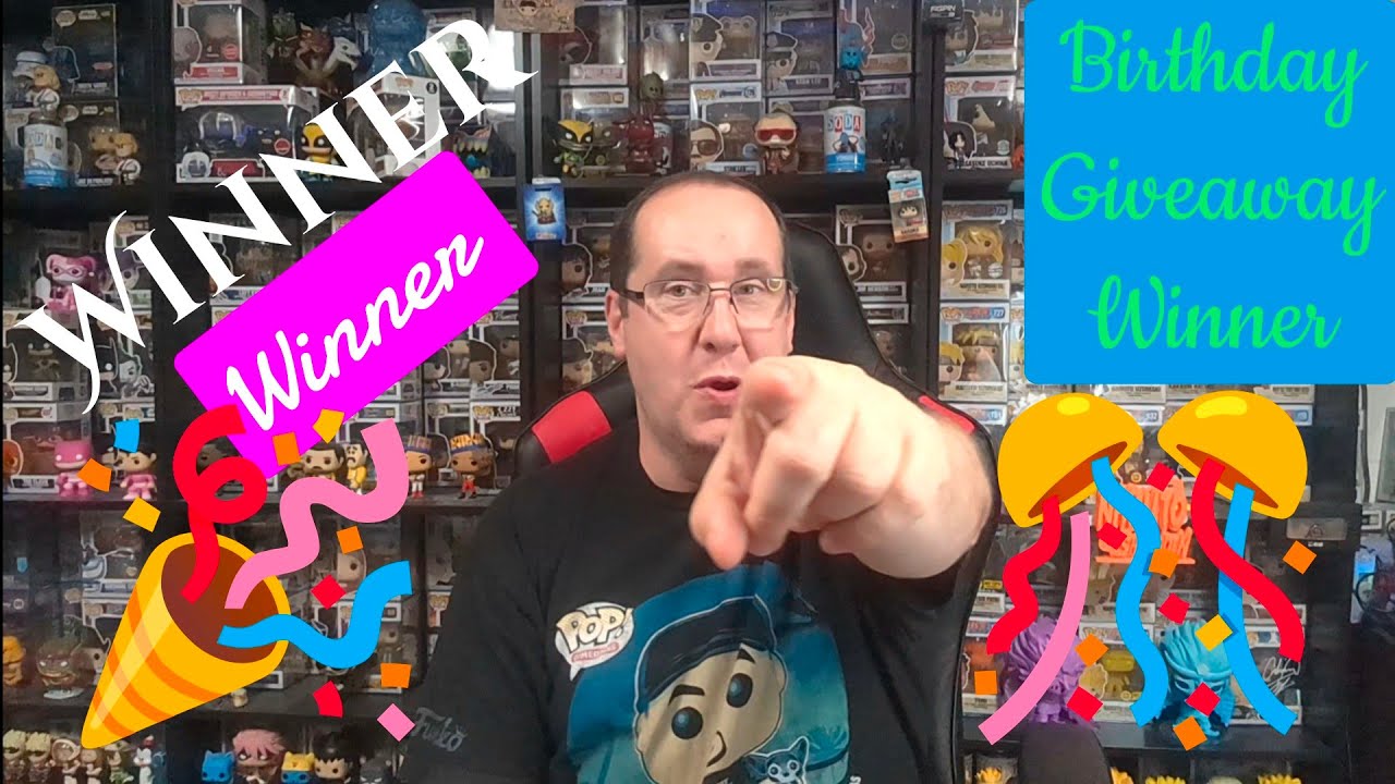 Winner Winner 🎉🏆 Giveaway Winner from my Birthday Announced 🎊 - YouTube