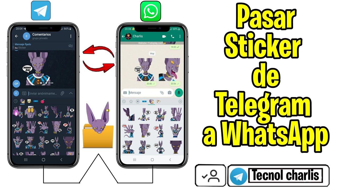 Cómo pasar STICKERS de Telegram a WhatsApp - Facil y Rapido - YouTube