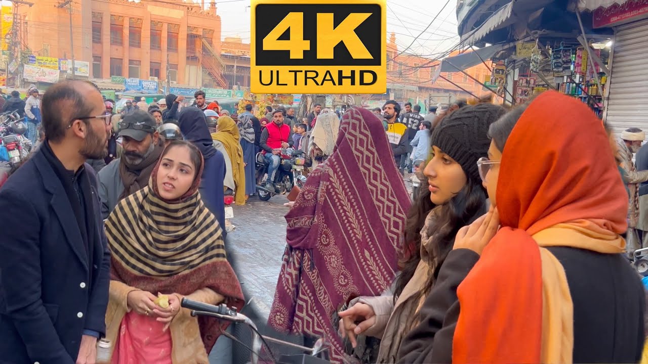 The Most Visited Tourist Street Of Lahore Pakistan |4K Walking Tour Of ...
