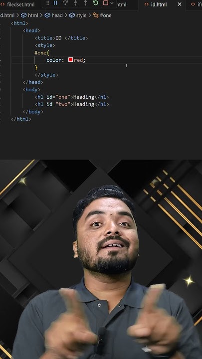 ID ATTRIBUTE #coding #css #programming #htmltags #html #shorts #education #htmlbasics # ...