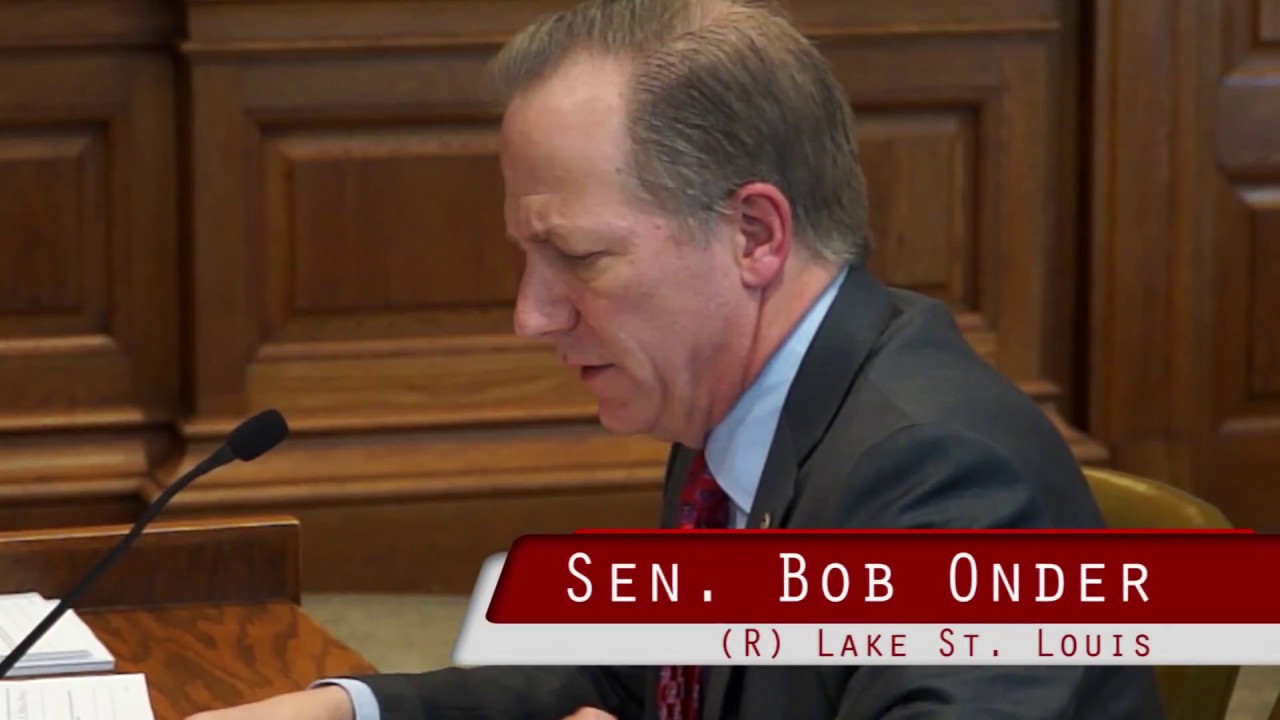 Missouri Sen. Bob Onder Presents Senate Bill 499 in Committee - YouTube