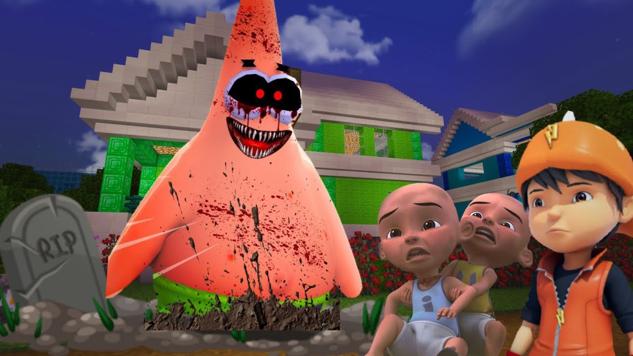 BOBOIBOY DAN UPIN IPIN MENEMUKAN KUBURAN PATRICK HORROR!! - YouTube