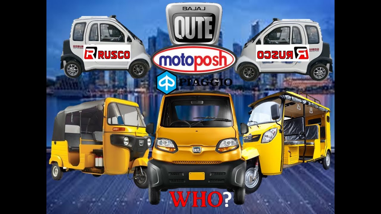 Bajaj qute, Rusco quadricycle/Motoposh pinoy trike ,Rusco carabao/mga ...