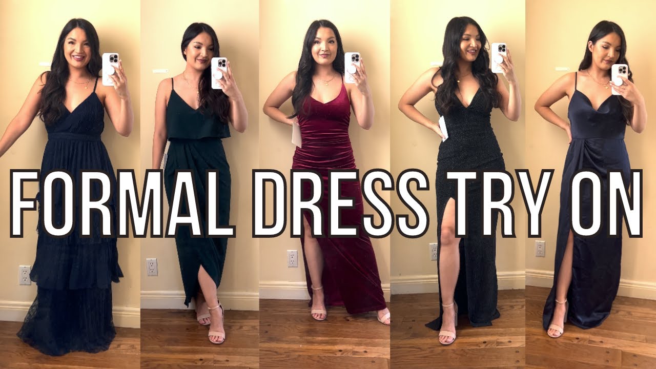 Formal Evening Dresses | Haul & Try On from Nordstrom - YouTube
