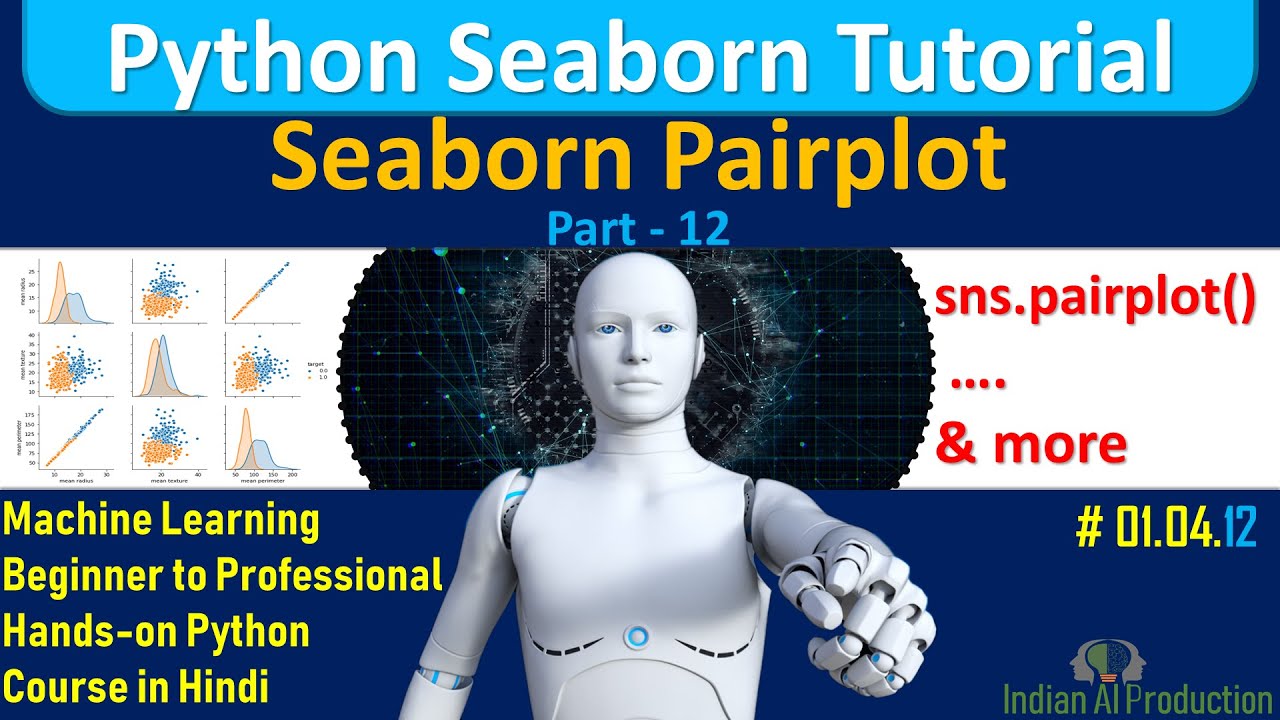 Seaborn Pairplot Python Seaborn Tutorial In Hindi Part 12 Machine Learning Tutorial 0104