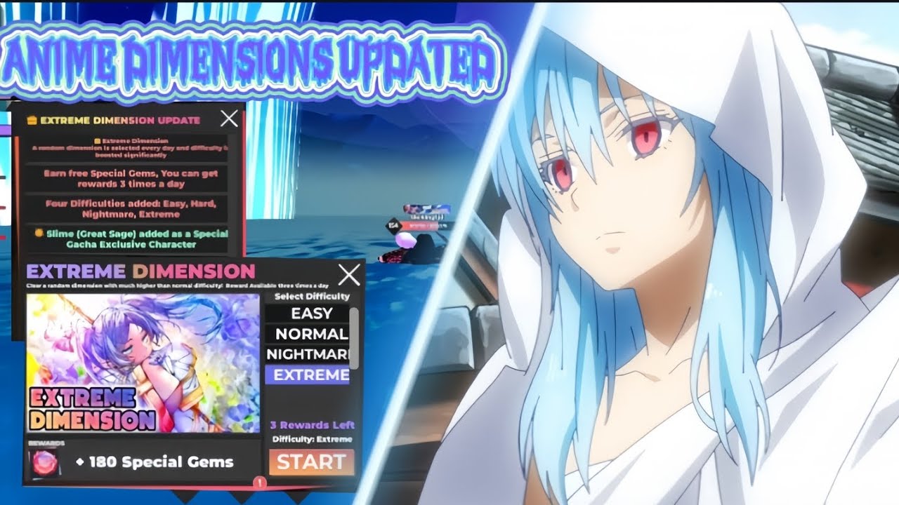New extreme dimensions and raid lobby Anime dimensions simulator - YouTube