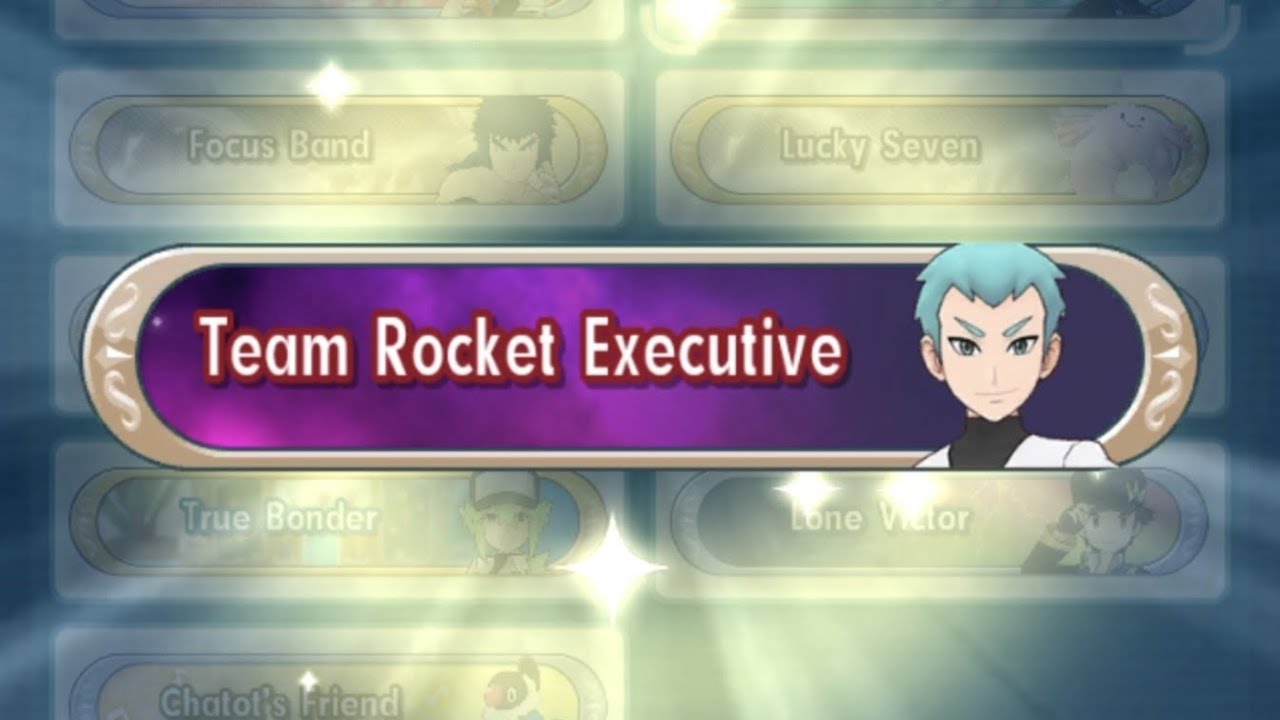 TEAM ROCKET EXECUTIVE Secret Title | Pokemon Masters EX - YouTube