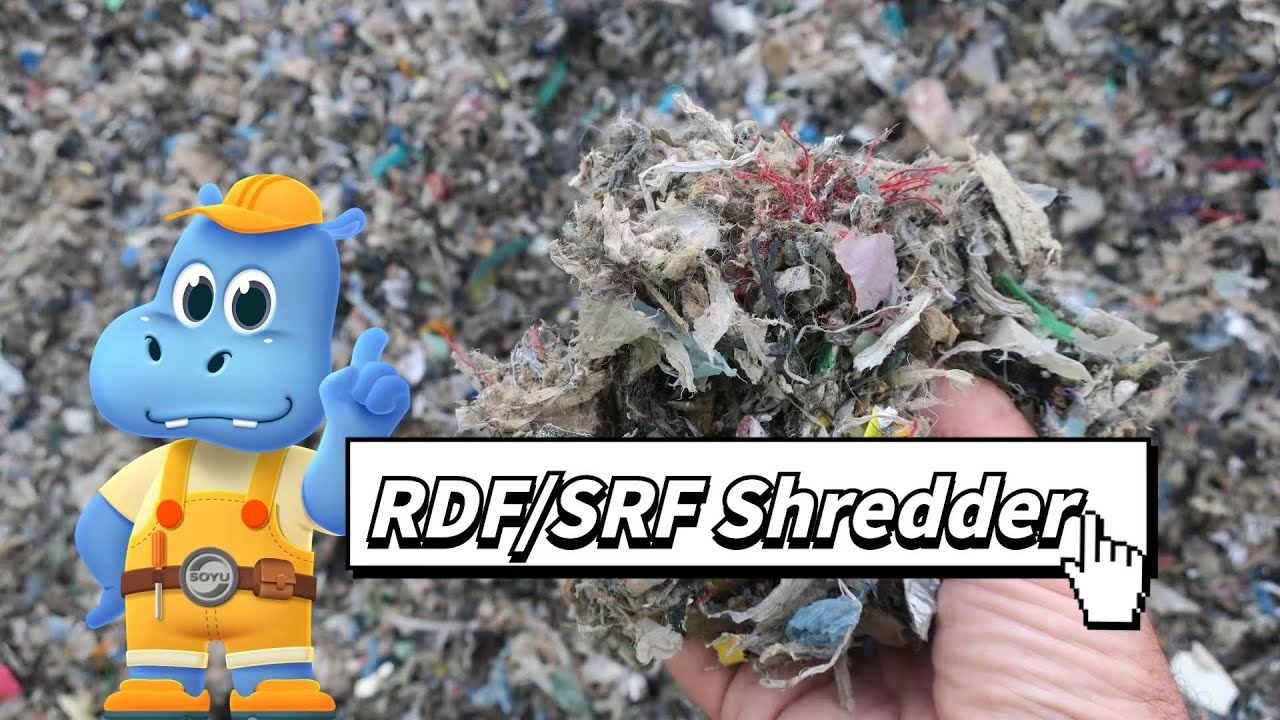 RDF Shredder,Municipal solid waste (MSW)shredder Machine, - YouTube