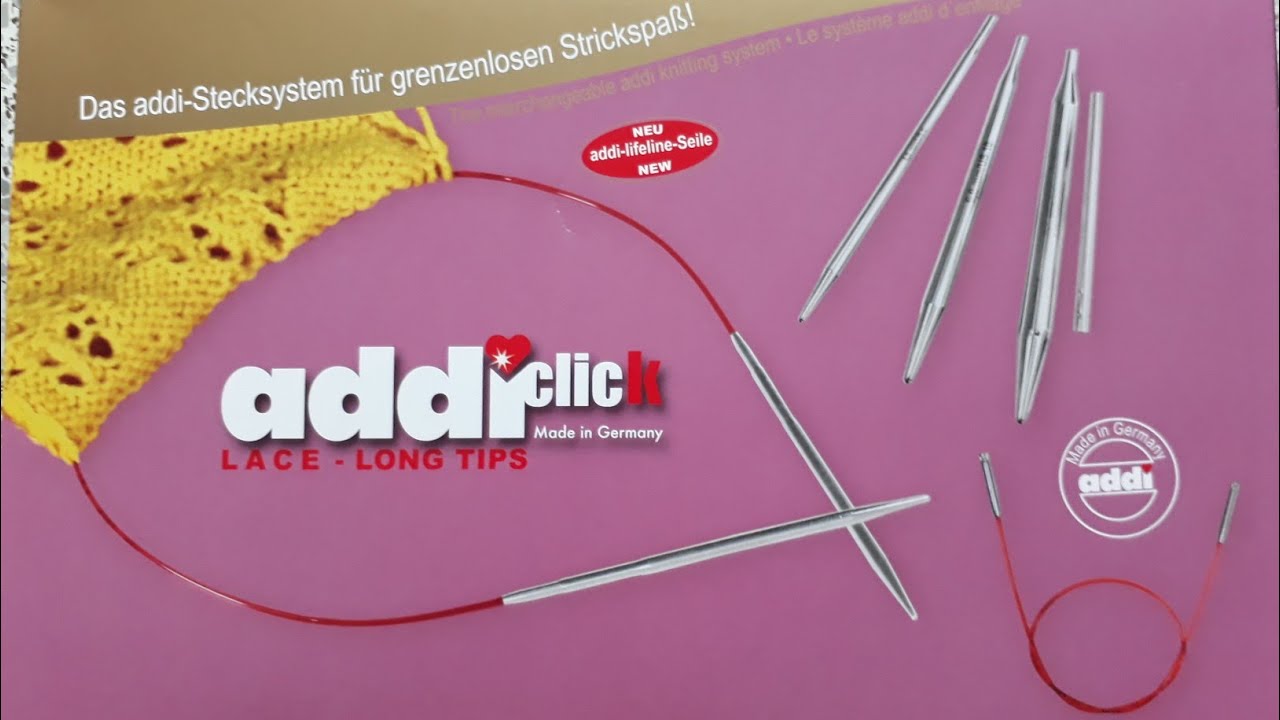 #ADDI Click Lace long tips спицы видео-отзыв. Делюсь впечатлениями и ...