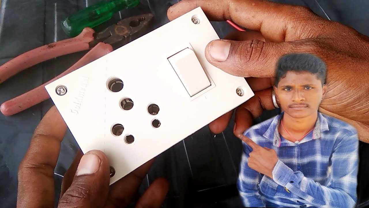16ams power switch socket connection for fridge,,AC,water hetar||telugu ...