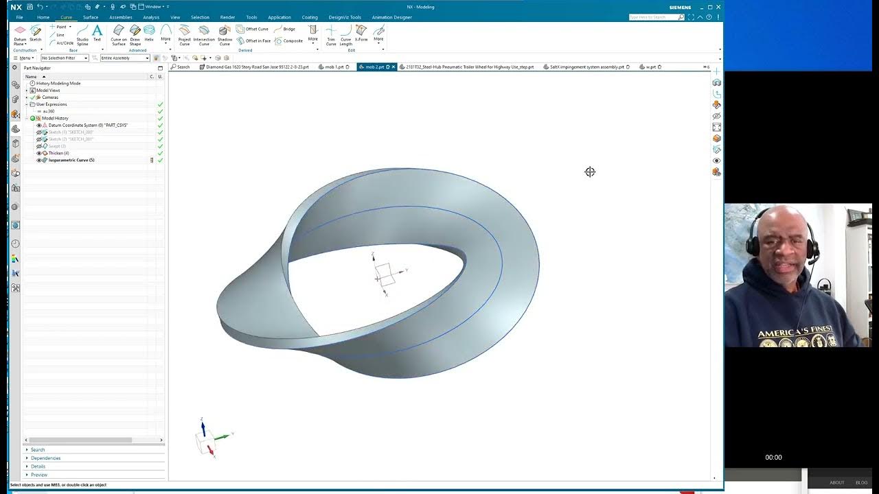 intersecting mobius loops - YouTube