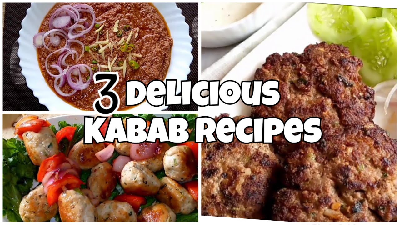 How to make 3 Delicious Kabab | Chapli Kabab | Fry Kabab | Afghani ...