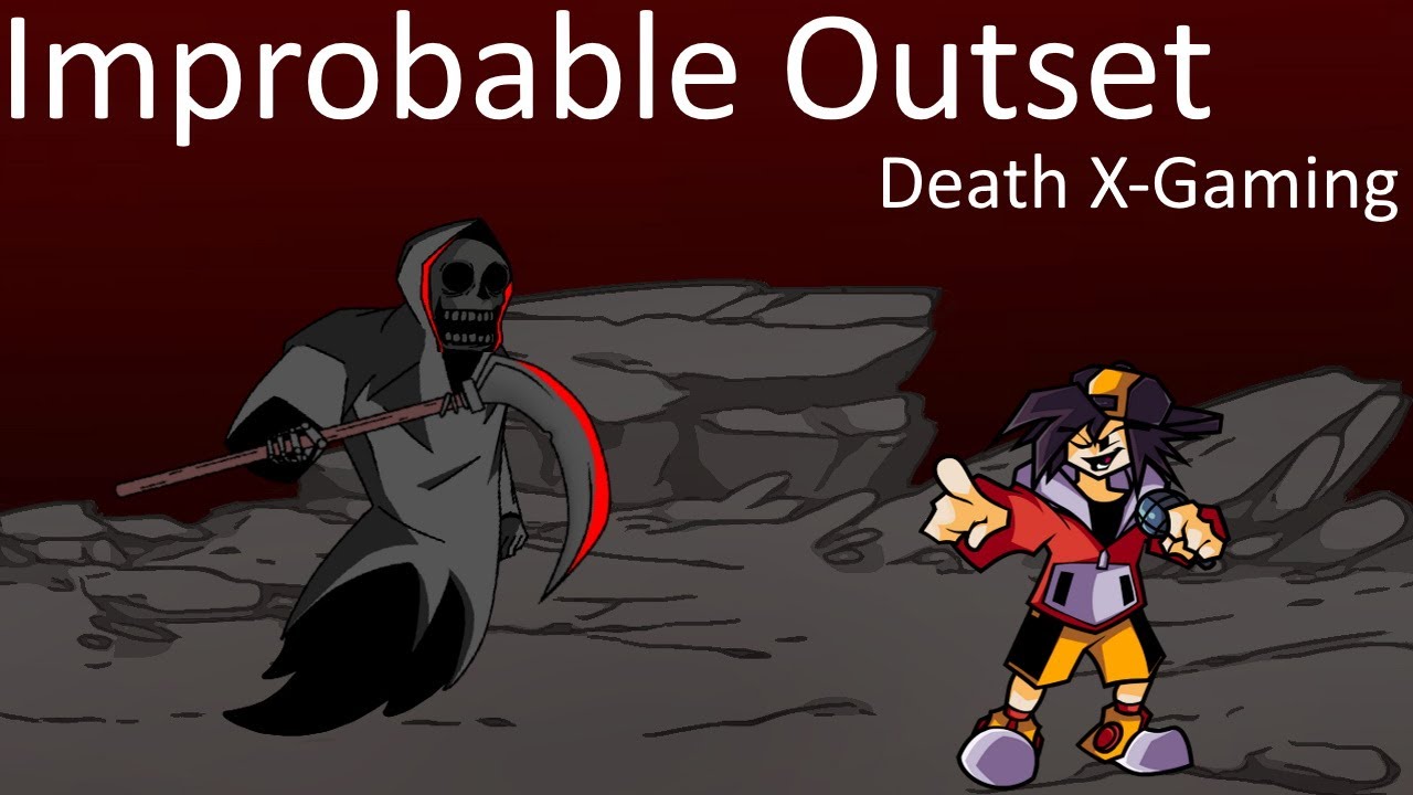 Friday Night Funkin' - Improbable Outset But It's Death X-Gaming Vs ...