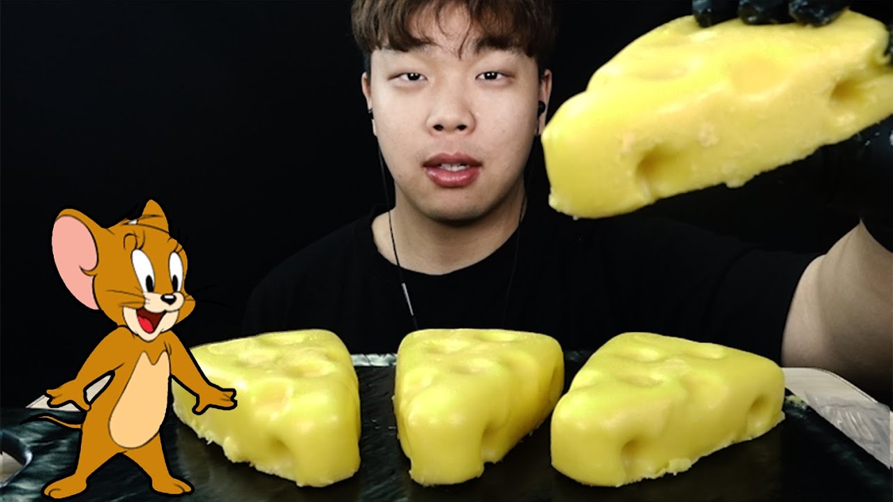 ASMR Tom and Jerry Cheese cake MUKBANG I Notalking 톰과제리 치즈 케이크먹방 - YouTube
