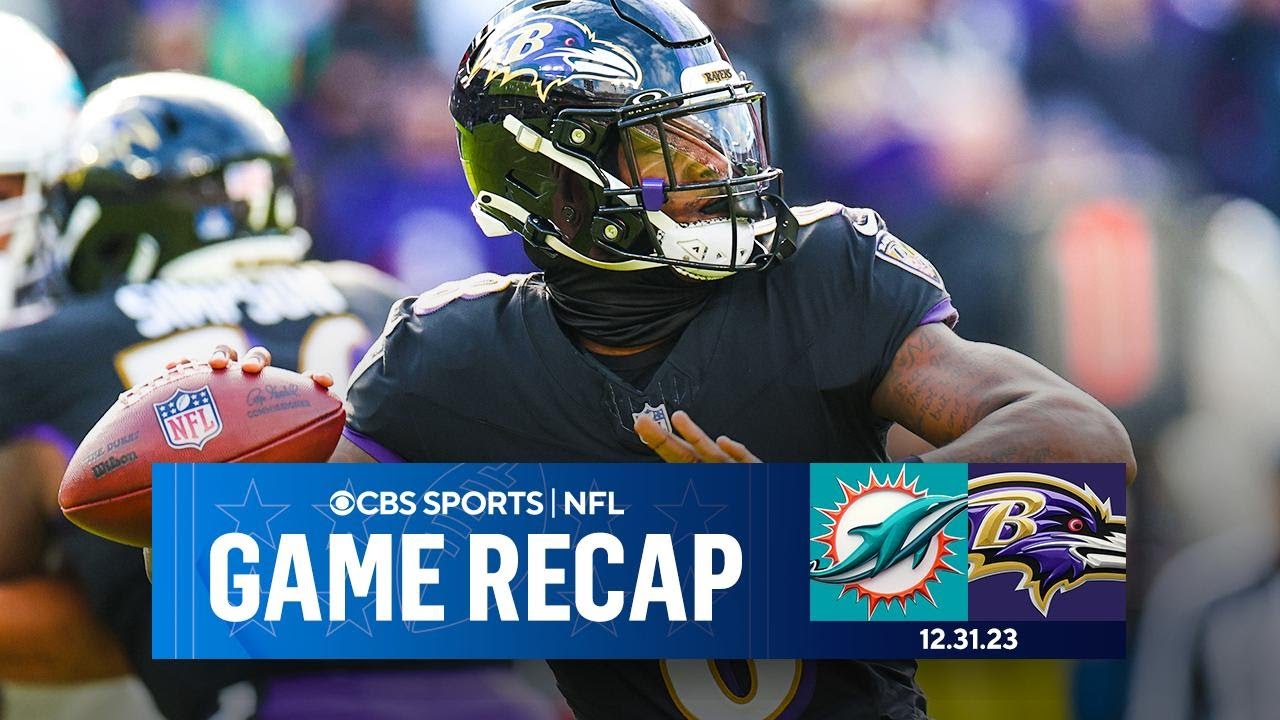 Ravens CLINCH AFC 1-SEED with DOMINANT win over Dolphins | Game Recap ...