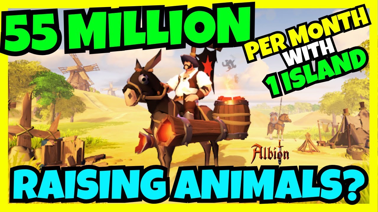 55 MILLION per month on 1 island with ANIMAL BREEDING in Albion Online ...