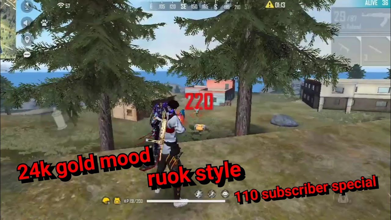 24k gold mood ( Ruok style 🔥💯 ) 110 subscribers special . Rio Abi - YouTube