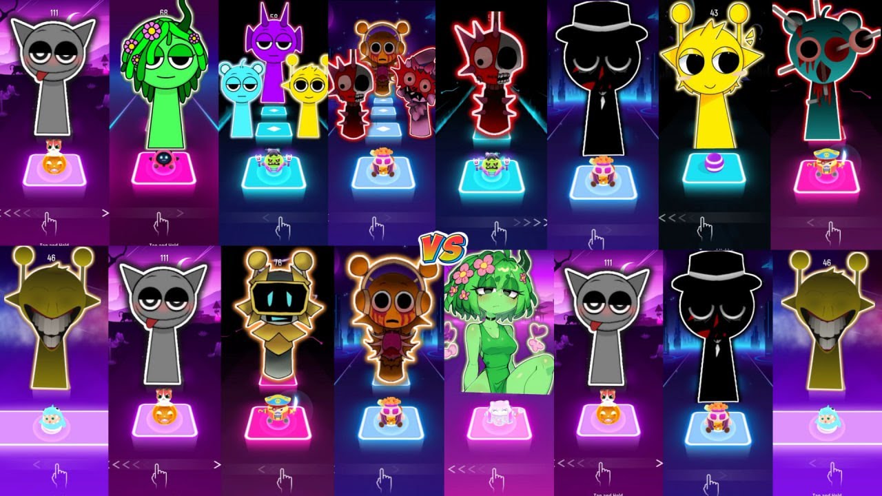 Sprunki Mega🤣Fun Bot, Gray, Simon, Oren, Clukr, brud🎬IncreditBox Tiles Hop Coffin - YouTube